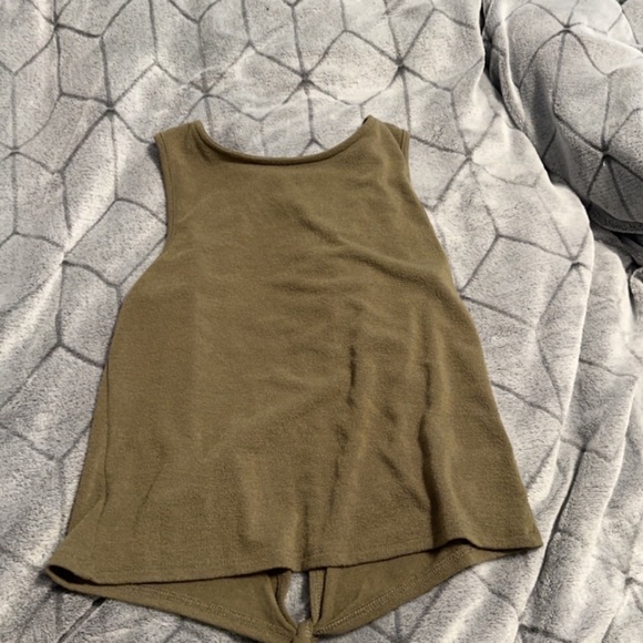 Tops | Green And Tan Tanks | Poshmark